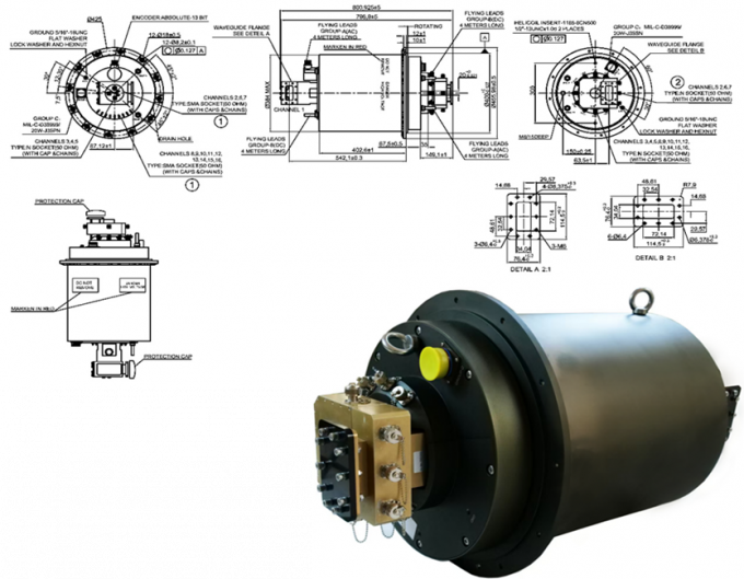 Hybrid RF Rotary Joint Multiple Signal Transmission For Radar Systems ...
